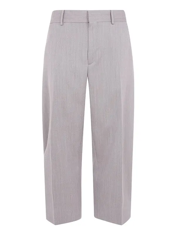 Studio Nicholson Curved Leg Full Length Trousers - Brown