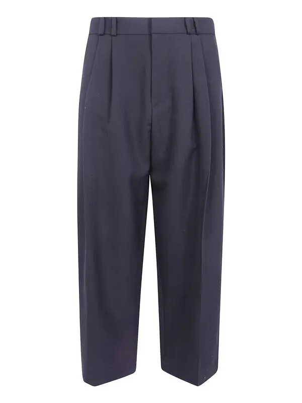 Studio Nicholson Pants Volume Double Pleat - Black