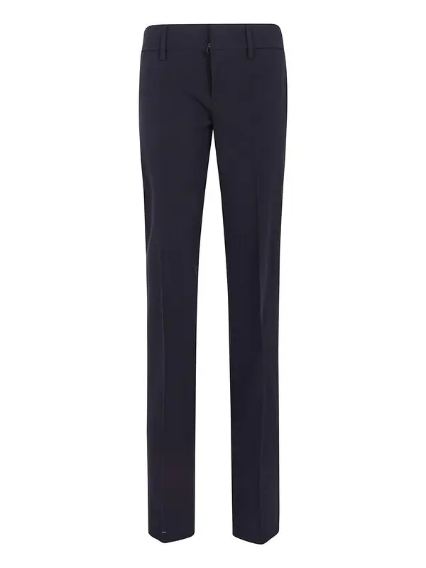 Dsquared2 Cigarette Cut Wool Trousers - Black
