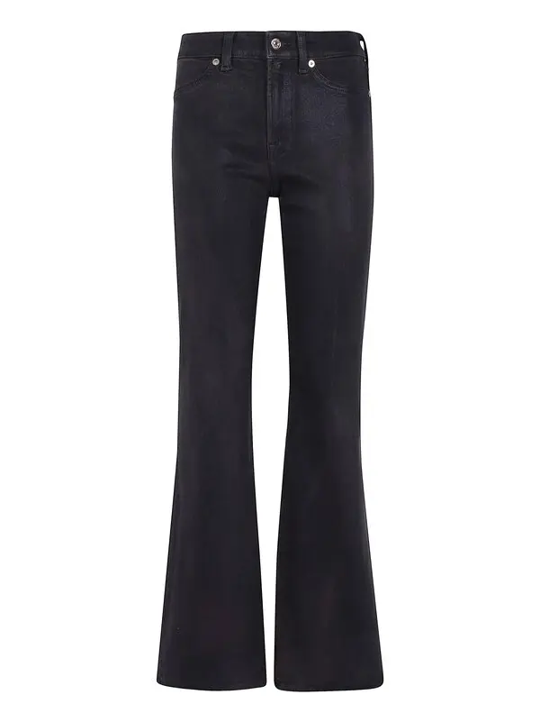 Seven For All Mankind Bootcut Jeans With Vintage Coating - Brown