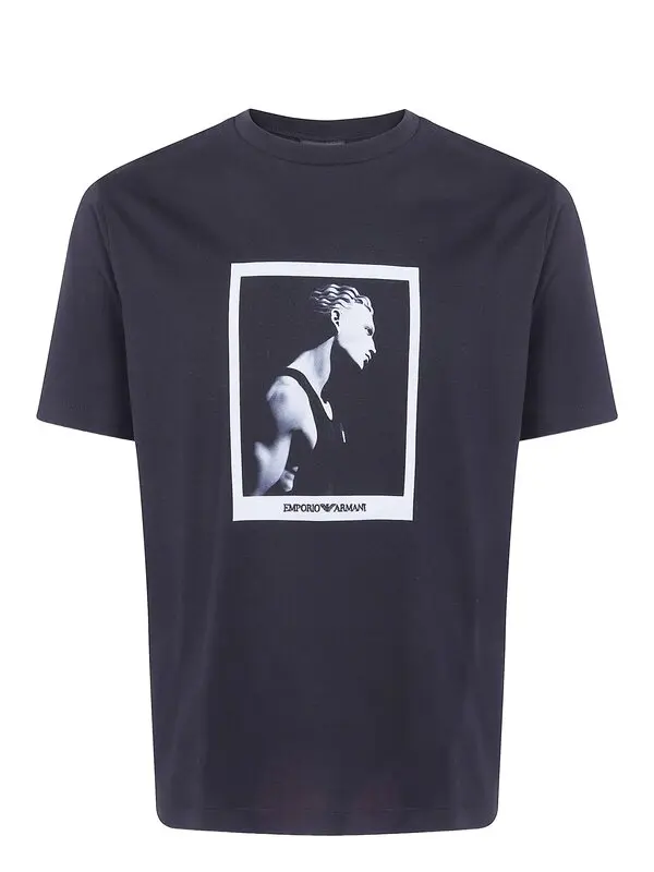 Emporio Armani T-shirt Classic Round Neck "classic Round Neck T-shirt - Black