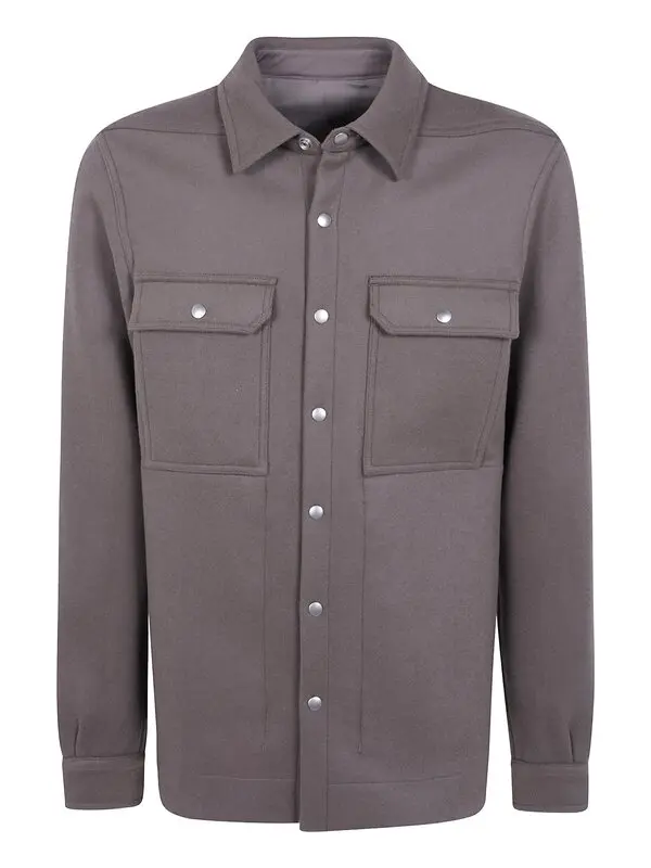 Rick Owens Wool Overshirt - Gray