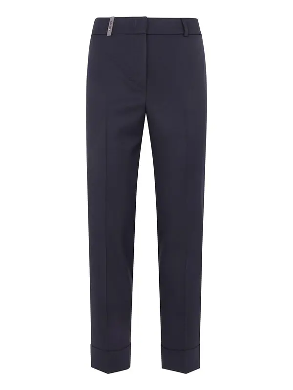 Peserico Wool Pants - Black