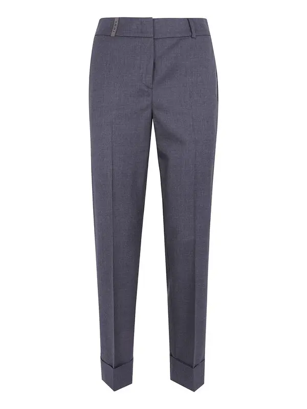Peserico Wool Pants - Gray