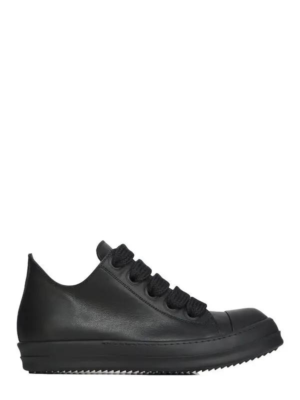 Rick Owens Jumbo Lace Low Sneakers All - Black