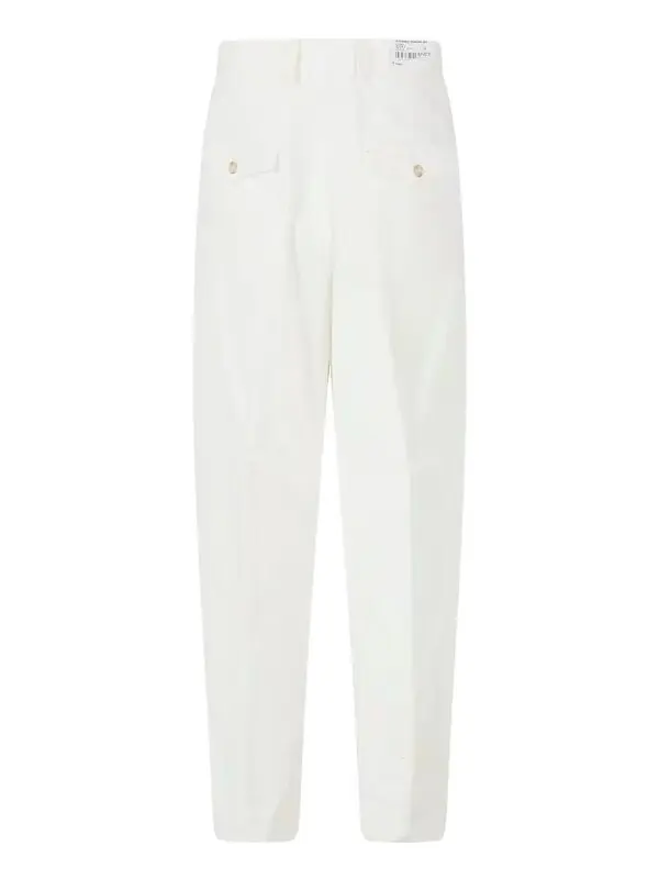 Eleventy Pleated Detail Tailored Trousers - Neutrals