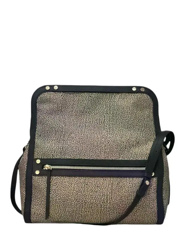 Borbonese Medium Zip-detail Shoulder Bag - Neutrals
