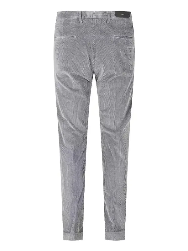 BRIGLIA 1949 Corduroy Slim-fit Trousers - Grey