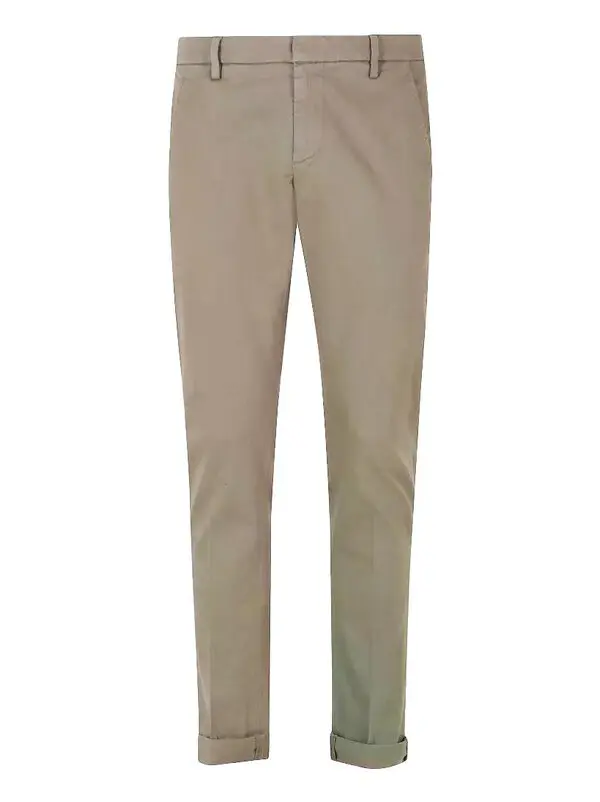 DONDUP Slim-fit Turn-up Trousers - Brown