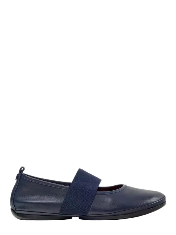 Camper Right Nina Ballet Flats With Elasticated Strap - Blue