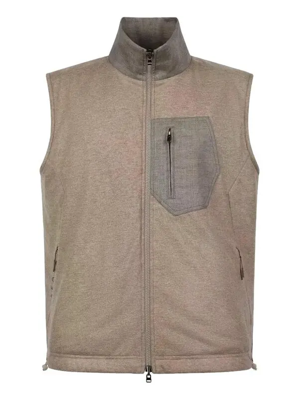 Sease Explorer Padded Gilet - Brown