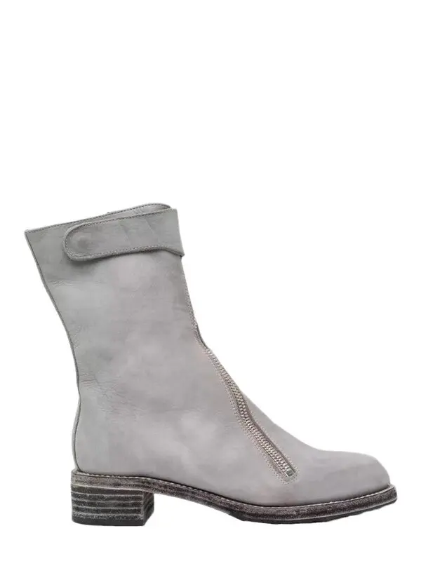 Yohji Yamamoto X Guidi Micha Front-zip Ankle Boots - Grey