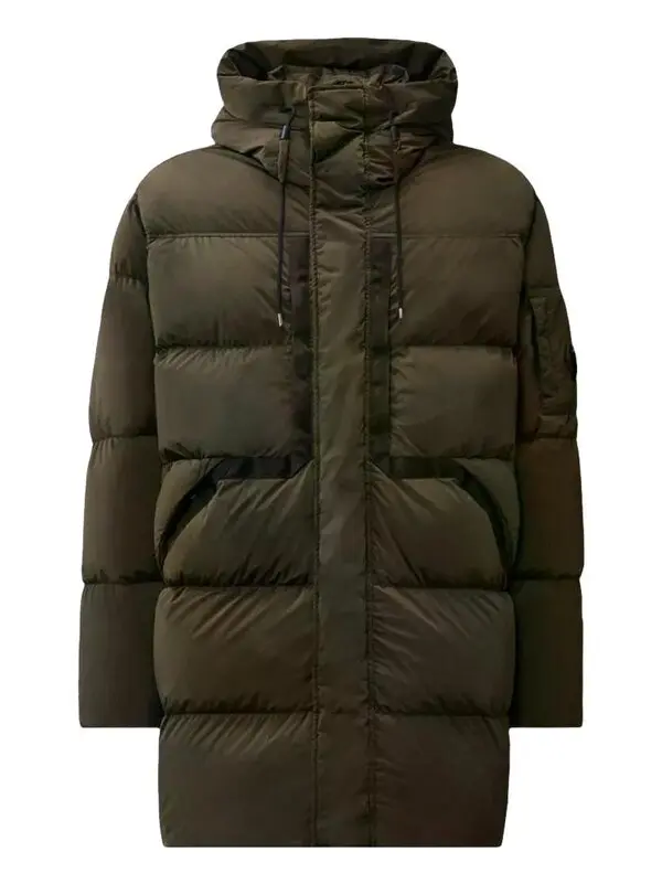 C.P. COMPANY Hooded Padded Jacket - Green