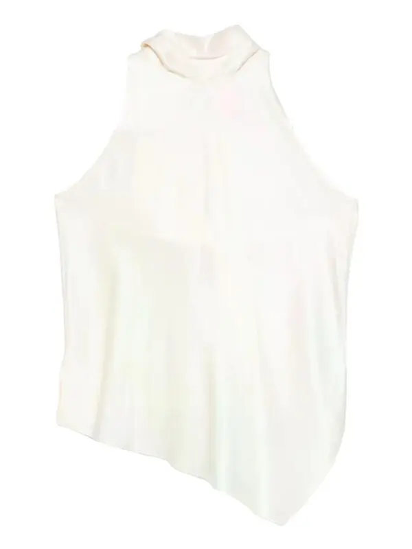 Brunello Cucinelli Asymmetric Halterneck Top - Neutrals
