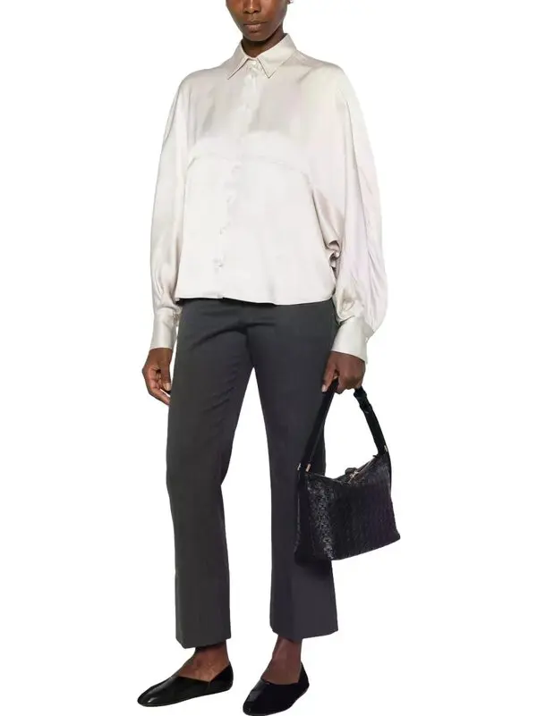 Brunello Cucinelli Flared Trousers - Grey