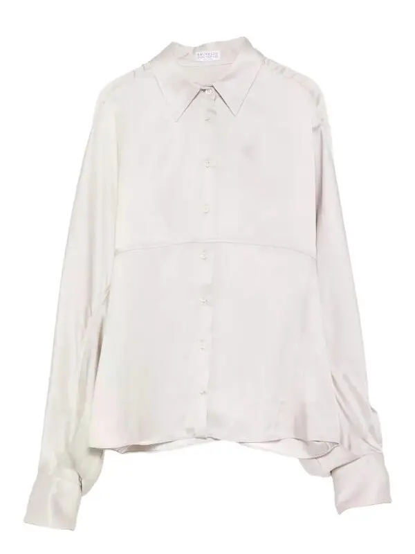Brunello Cucinelli Silk Shirt - Grey