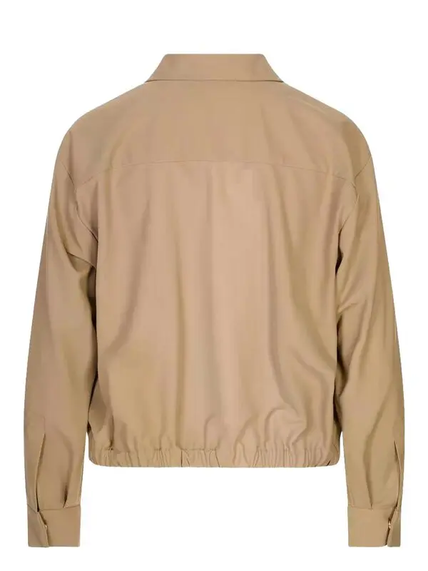 Fabiana Filippi Elasticated Hem Jacket With Swarovski Crystal Embellishment - Neutrals