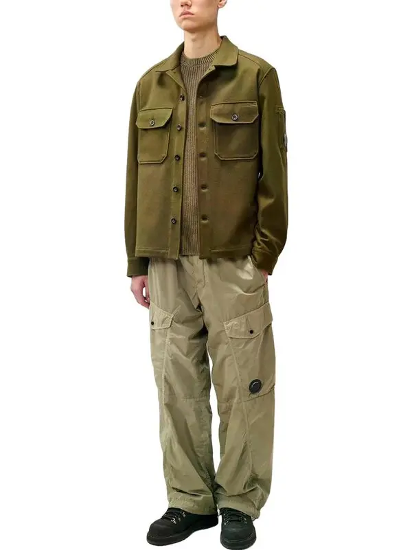 C.P. COMPANY Lens-detail Pocketed Jacket - Green