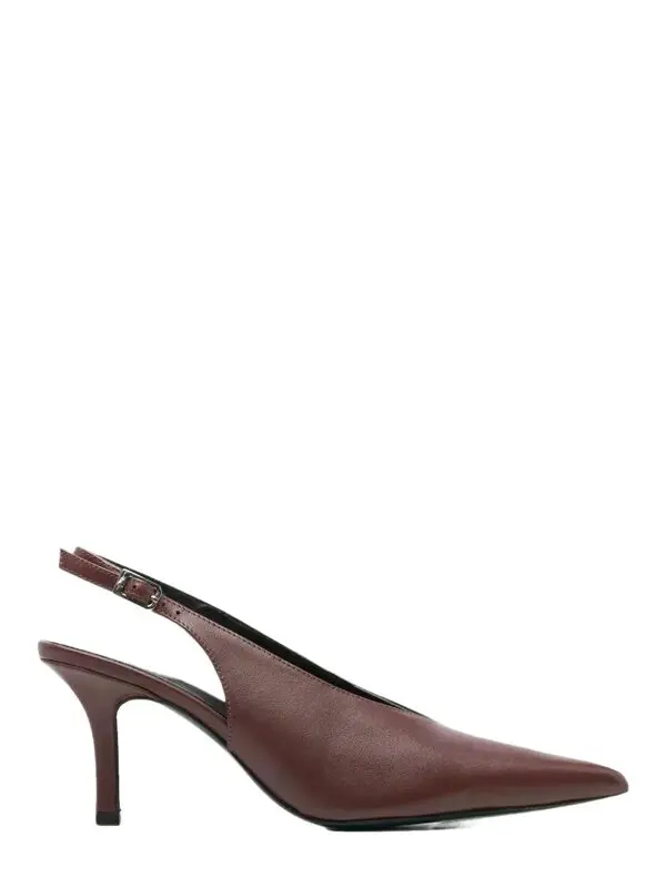 Patrizia Pepe Pointed-toe Slingback Pumps - Brown
