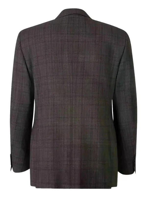 Canali Check-pattern Suit - Brown
