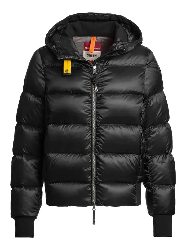PARAJUMPERS Quilted Hooded Jacket - Black