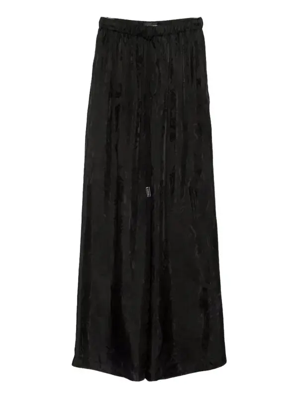 ANN DEMEULEMEESTER Paisley Jacquard Drawstring Trousers - Black