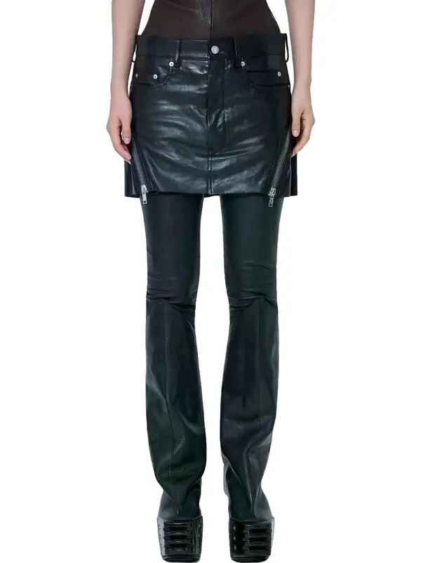 Rick Owens Bolan Banana Zip-detail Mini Skirt - Black