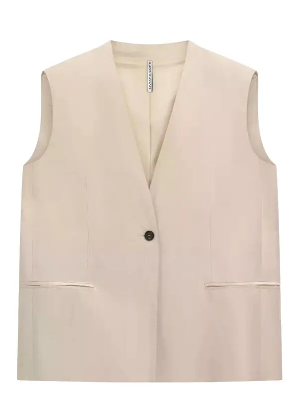 Liviana Conti Eddie Waistcoat - Neutrals