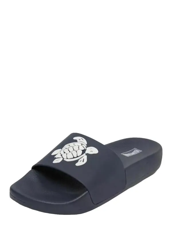 Vilebrequin Turtle Patch Slides - Blue