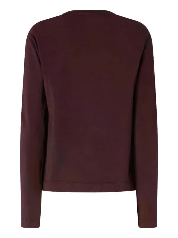 Pinko Love Birds Plaque Long Sleeve T-shirt - Red