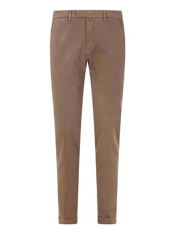 BRIGLIA 1949 Belt-loops Trousers - Brown