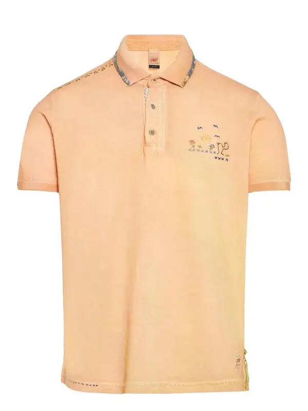 BOB Embroidered Polo Shirt - Orange