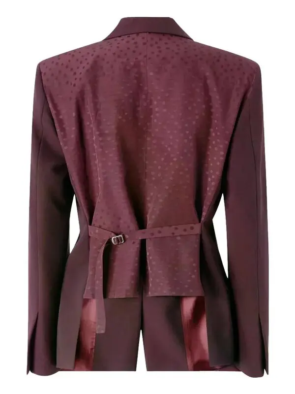 Pinko Polka Dot Panel Blazer - Red