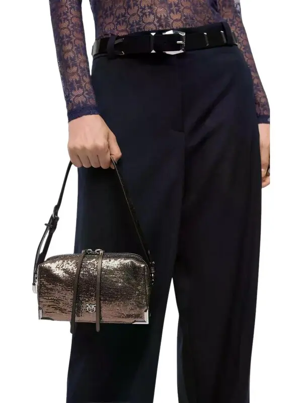 Pinko Love Birds Shoulder Bag - Brown