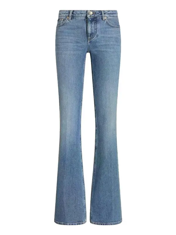 Dolce & Gabbana 5-pocket Flared Denim Trousers - Blue
