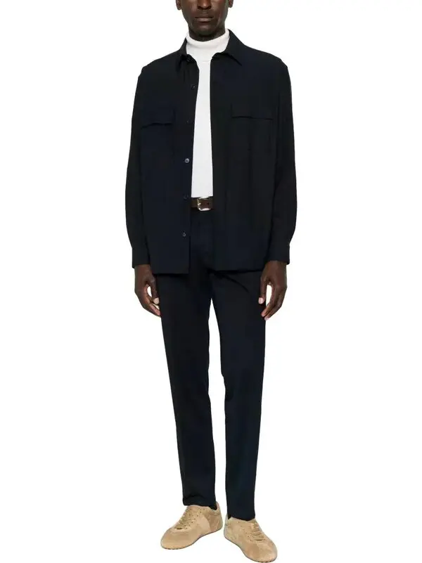 Karl Lagerfeld Chest-pocket Shirt - Blue