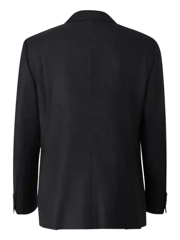 Canali Pinstripe-pattern Single-breasted Suit - Black