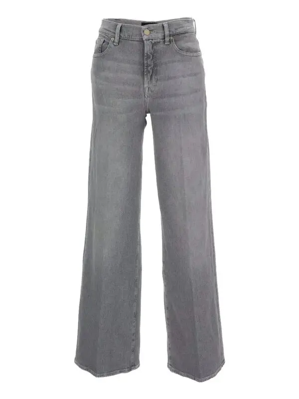 7 For All Mankind Luxe Vintage Wide-leg Jeans - Grey