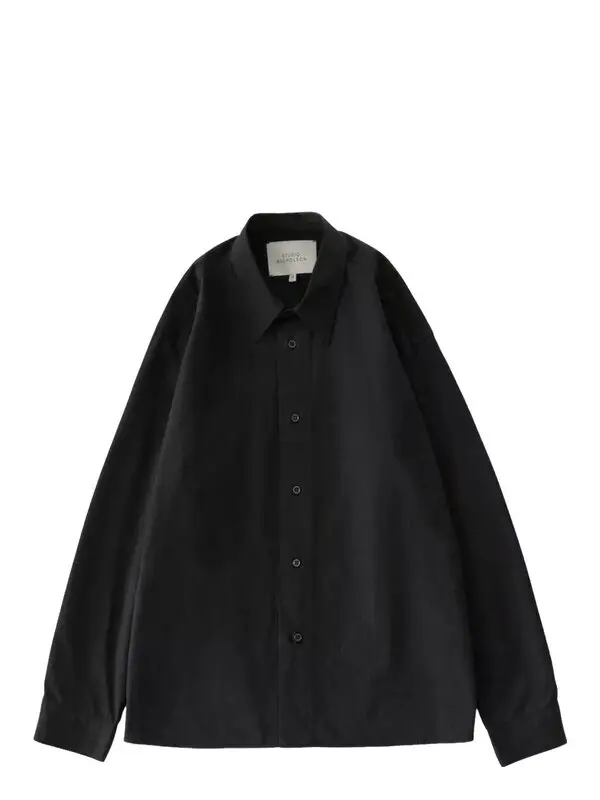 Studio Nicholson Hal Sanded-cotton Shirt - Black