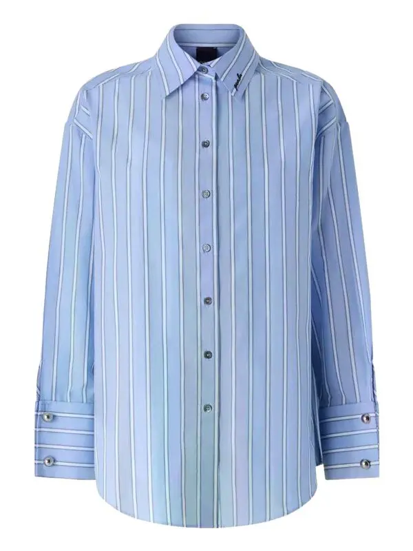 Pinko Striped Cotton Shirt - Blue