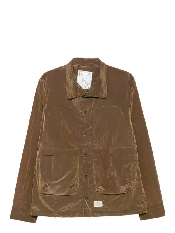 RANRA Crinkled Shirt - Brown