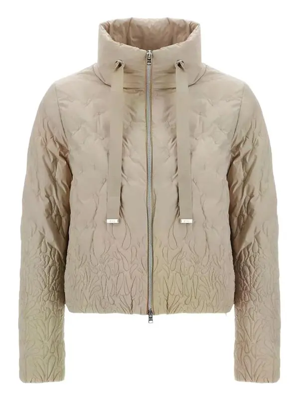 Herno Quilted High-neck Jacket - Neutrals