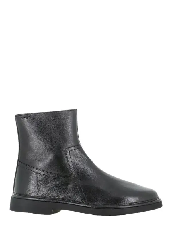 ALEXANDER HOTTO Leather Zip Fastening Boots - Black
