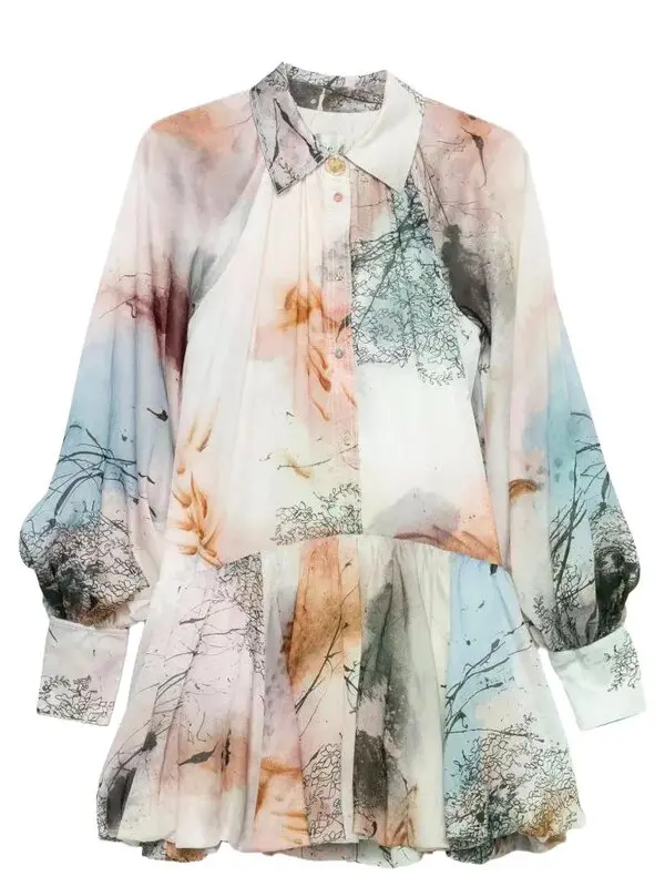 Aje Mietta Aria Natura Mini Dress - Neutrals