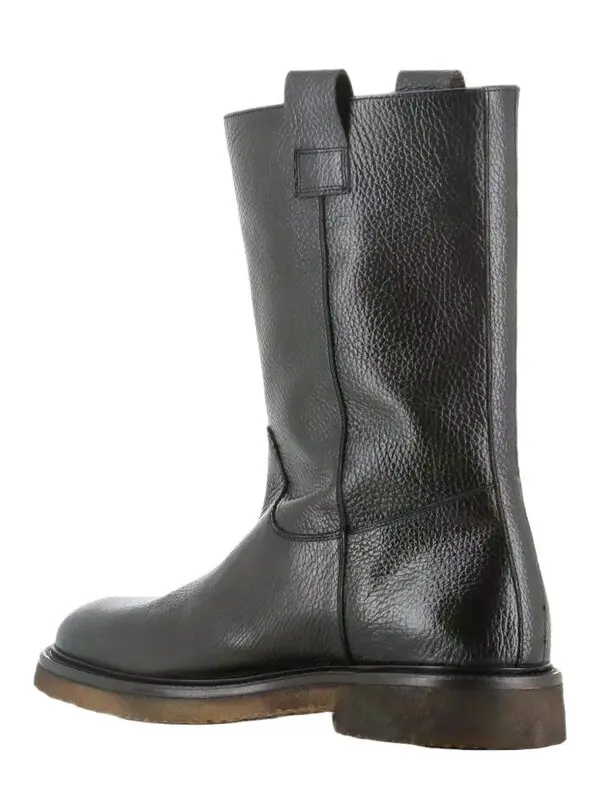 ALEXANDER HOTTO Almond Toe Boots - Black