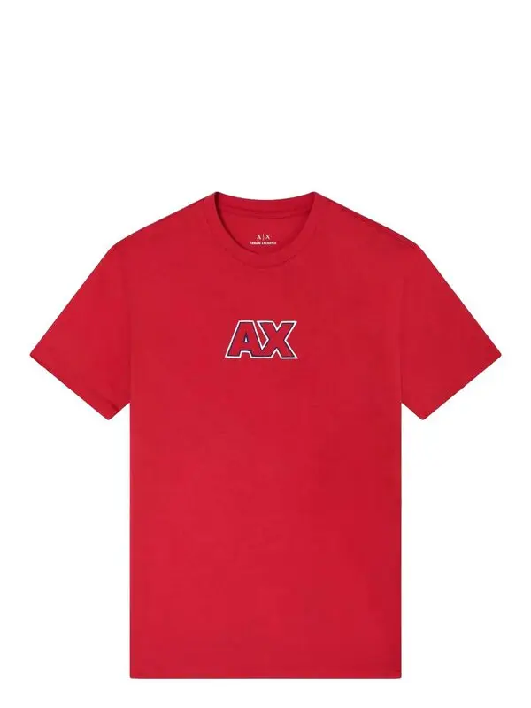 Armani Exchange Logo-patch T-shirt - Red