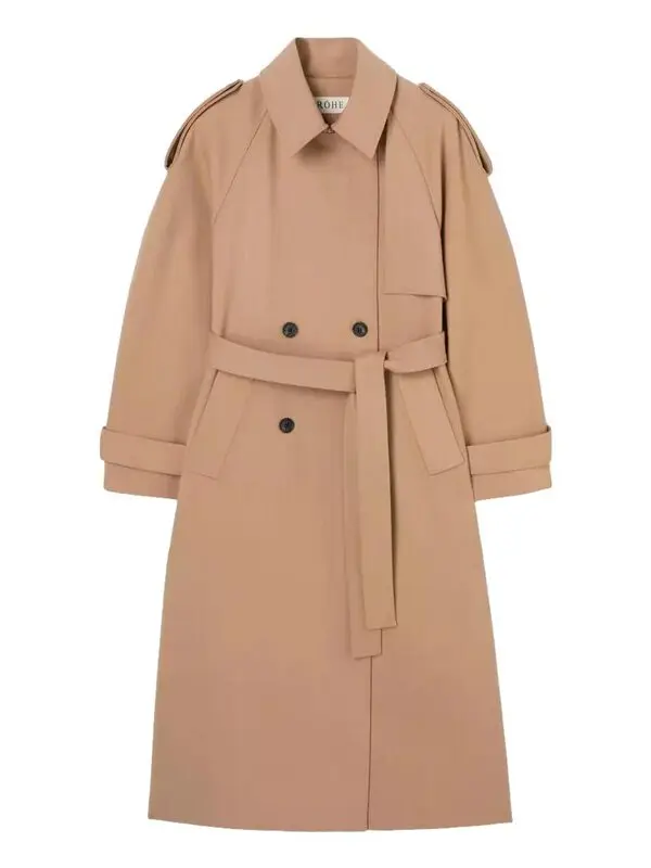 RÓHE Double-breasted Trench Coat - Neutrals