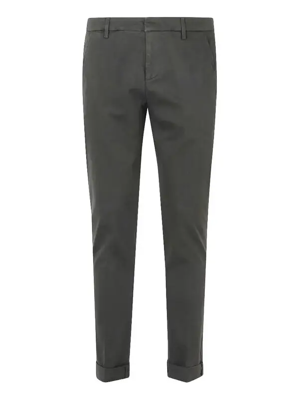 DONDUP Cotton Chino Trousers - Green