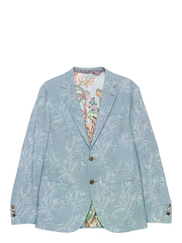 Etro Paisley-print Blazer - Blue