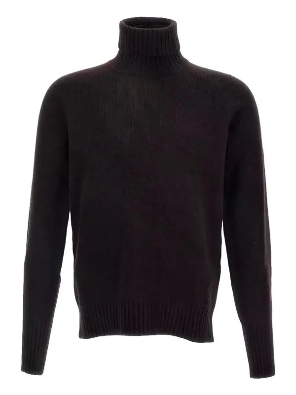 DRUMOHR Roll Neck Knitted Sweater - Brown